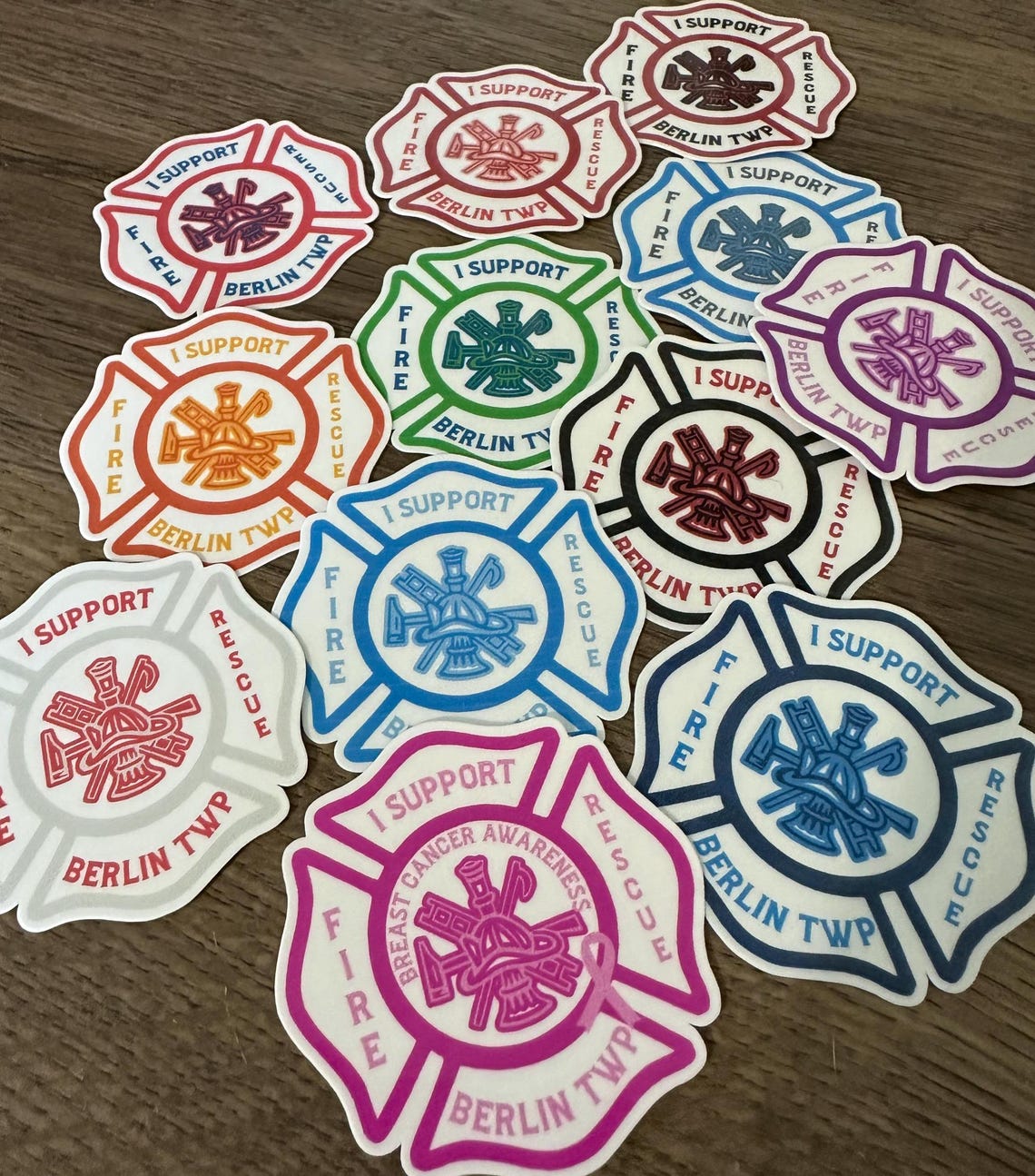 Custom I Support Fire Department Sticker - Etsy