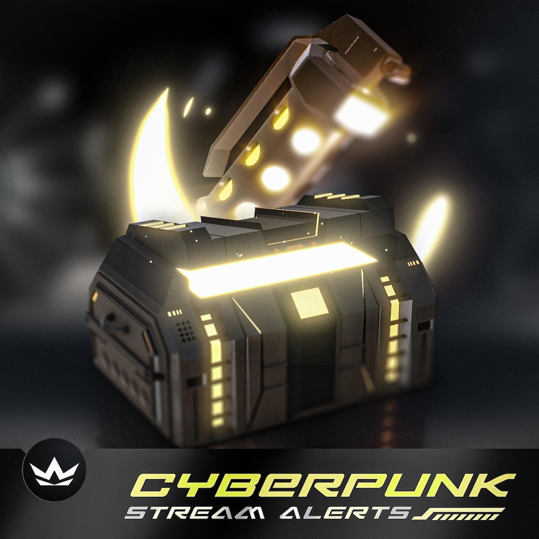 Cyberpunk Stream Alerts: X5 Gifted Sub | X1 Donation | X3 Bits | Twitch ...