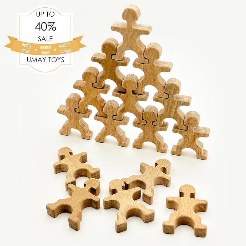 Wooden Acrobat Toy - Etsy