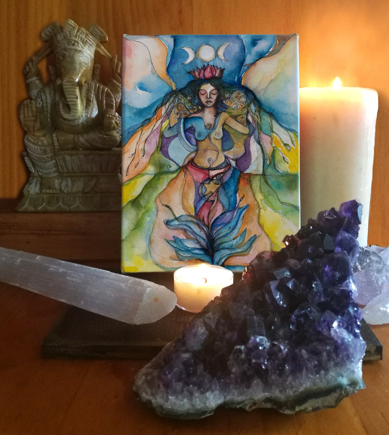 Priestess of the Triple Moon High Priestess Goddess Altar - Etsy