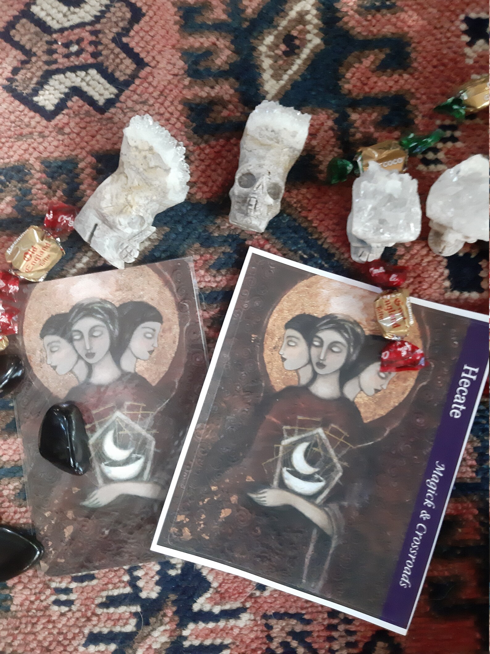 Goddess Candle Label Altar Candle Sticker Goddess Prayer | Etsy