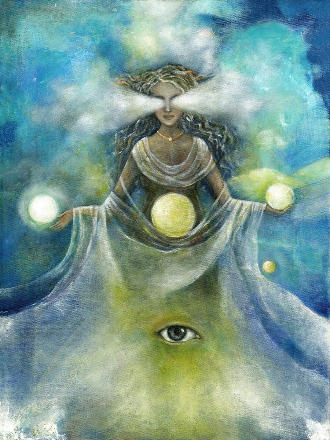 Theia Goddess Art, Greek Goddess Art, Sky Goddess Art, Sacred Union ...