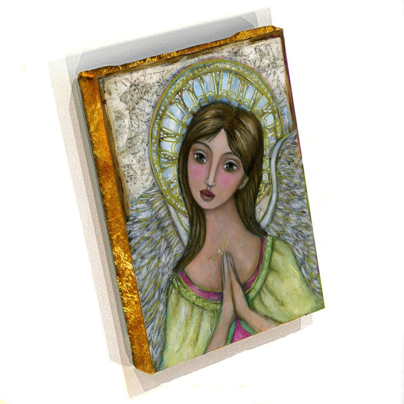 Guardian Angel Protection Print on Canvas Angel Gabriel - Etsy