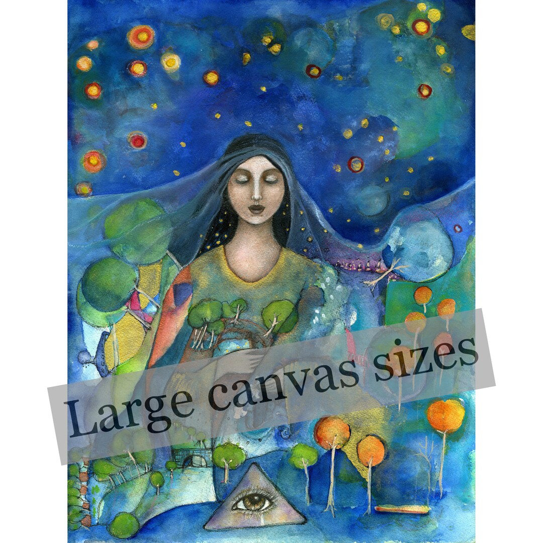 Vesna, Large Reproduction on Canvas, Slavic Goddess of Awakening and ...