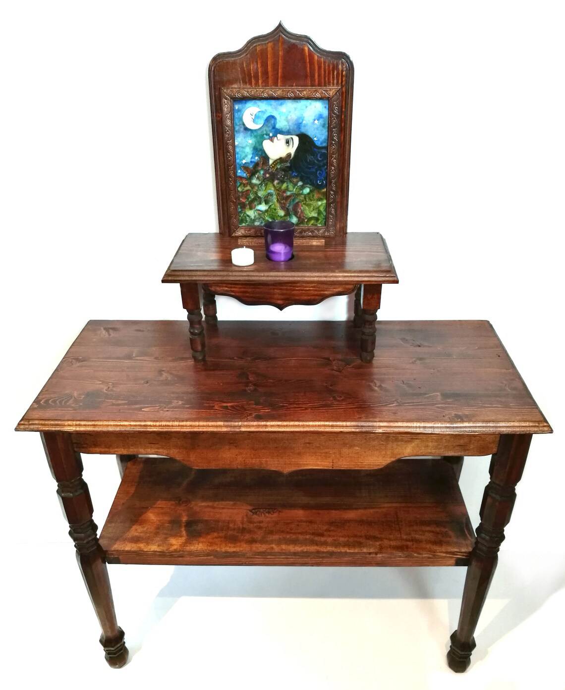 Goddess Altar Table Handmade Wooden Custom made Altar Sacred | Etsy