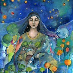 Vesna, Slavic Goddess of Awakening and Intuition, Inspirational Art on ...