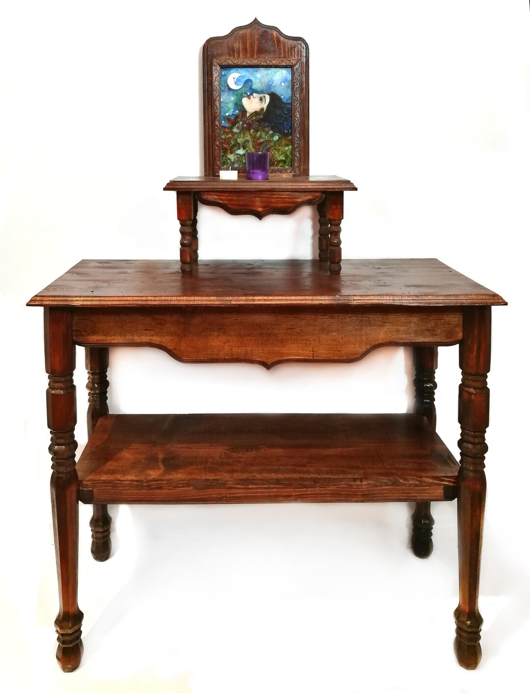 Goddess Altar Table, Handmade Wooden Custom Made Altar, Sacred Space ...