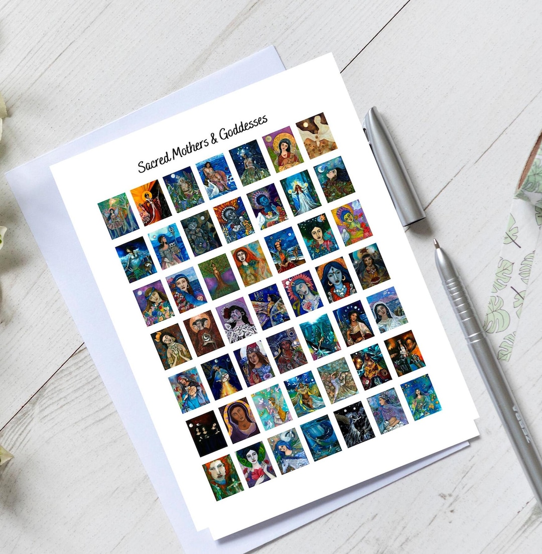 Sacred Mothers and Goddesses Oracle Deck Stickers for Planner, Grimoire ...