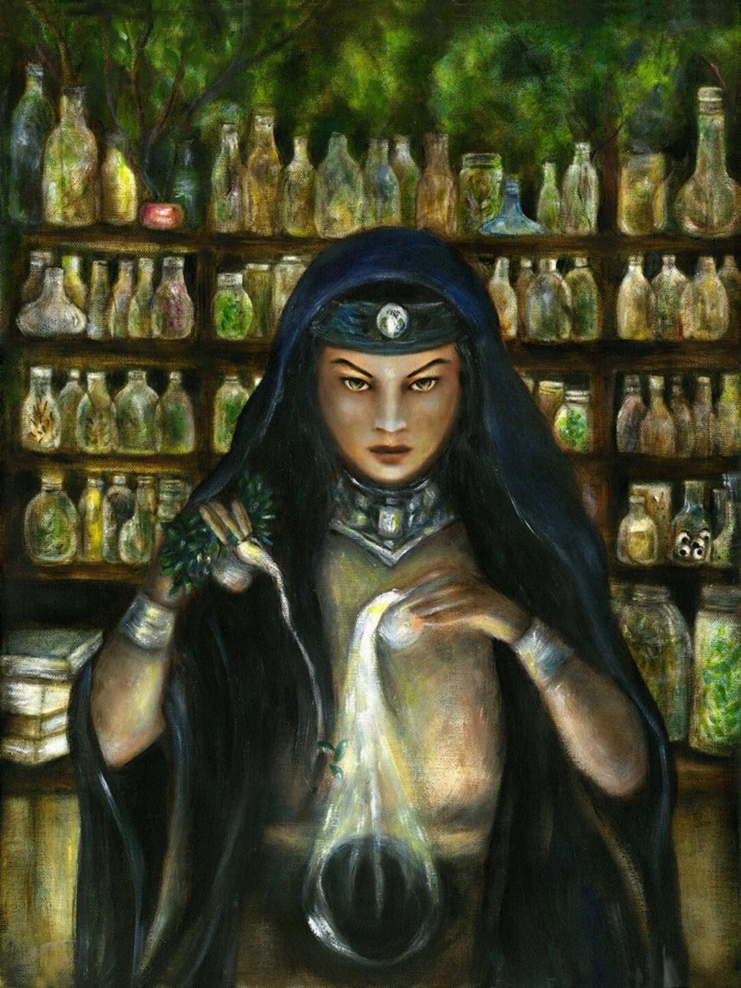 Circe Goddess Art, Greek Goddess Art, Goddess of Magic, Magic Goddess ...