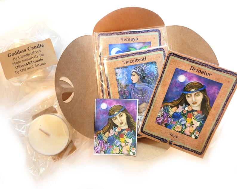 Goddess Mini Card Reading Gift Set - Etsy