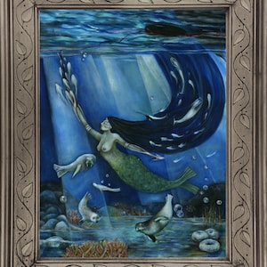Inuit Goddess Sedna, Native American Sea Goddess, Ojibwe Ocean Mermaid ...