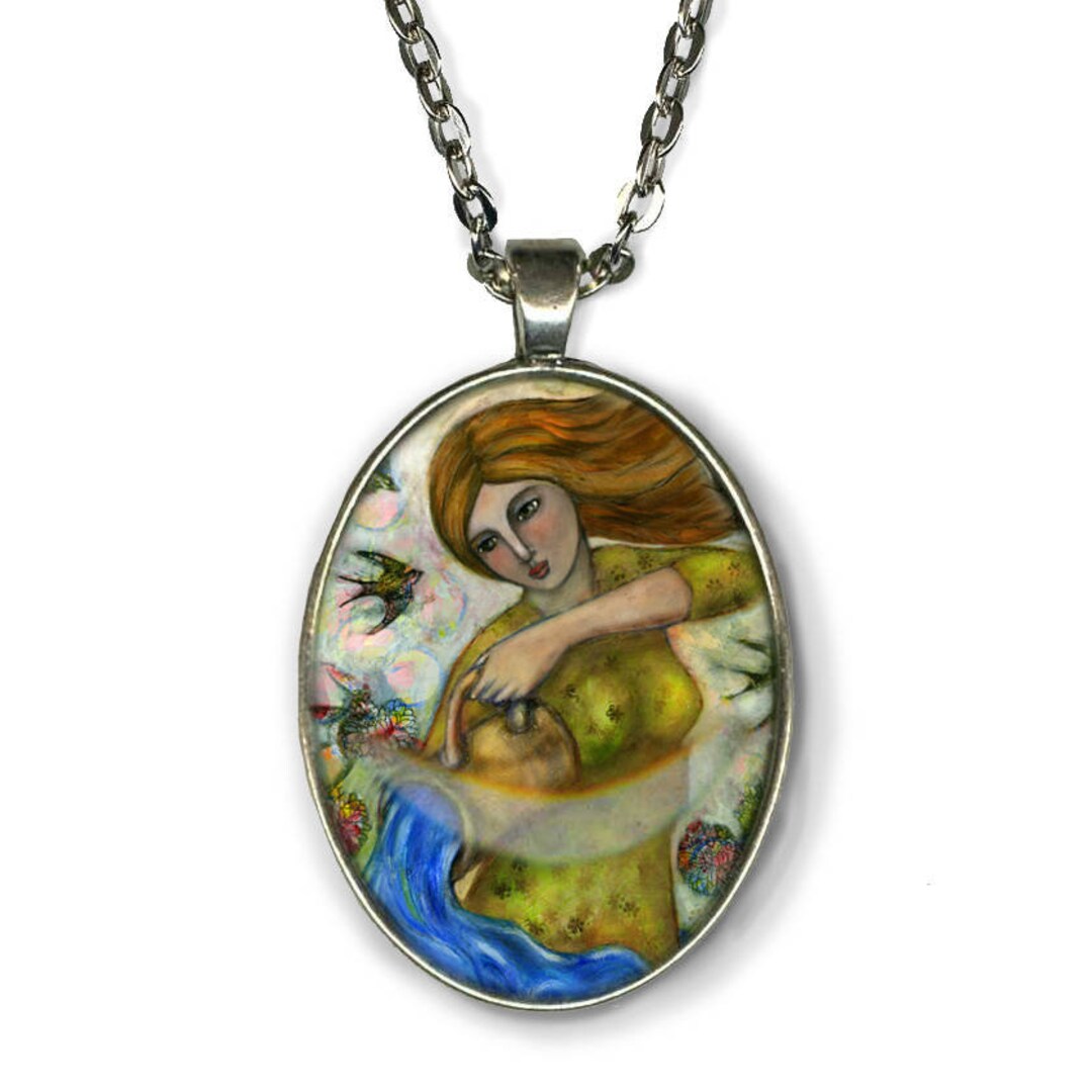 Sulis Healing Waters Goddess Pendant - Celtic Goddess Wearable Art ...