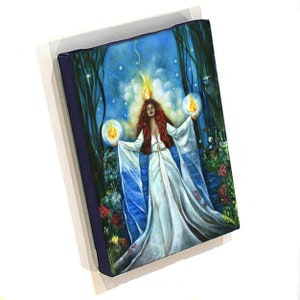 Bridgit Celtic Goddess Art Print, Triple Goddess of Fire, Goddess Altar ...