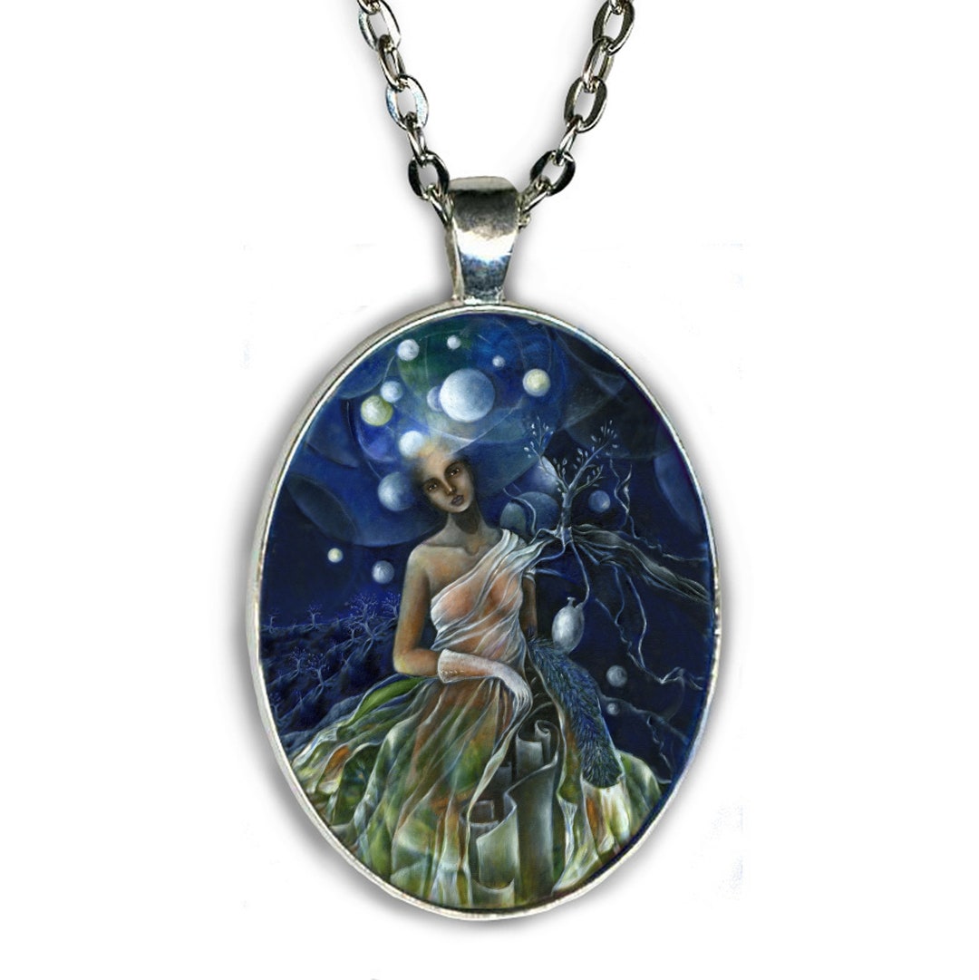 Ariadne Pendant, Goddess Art Statement Necklace, Goddess Pendant ...