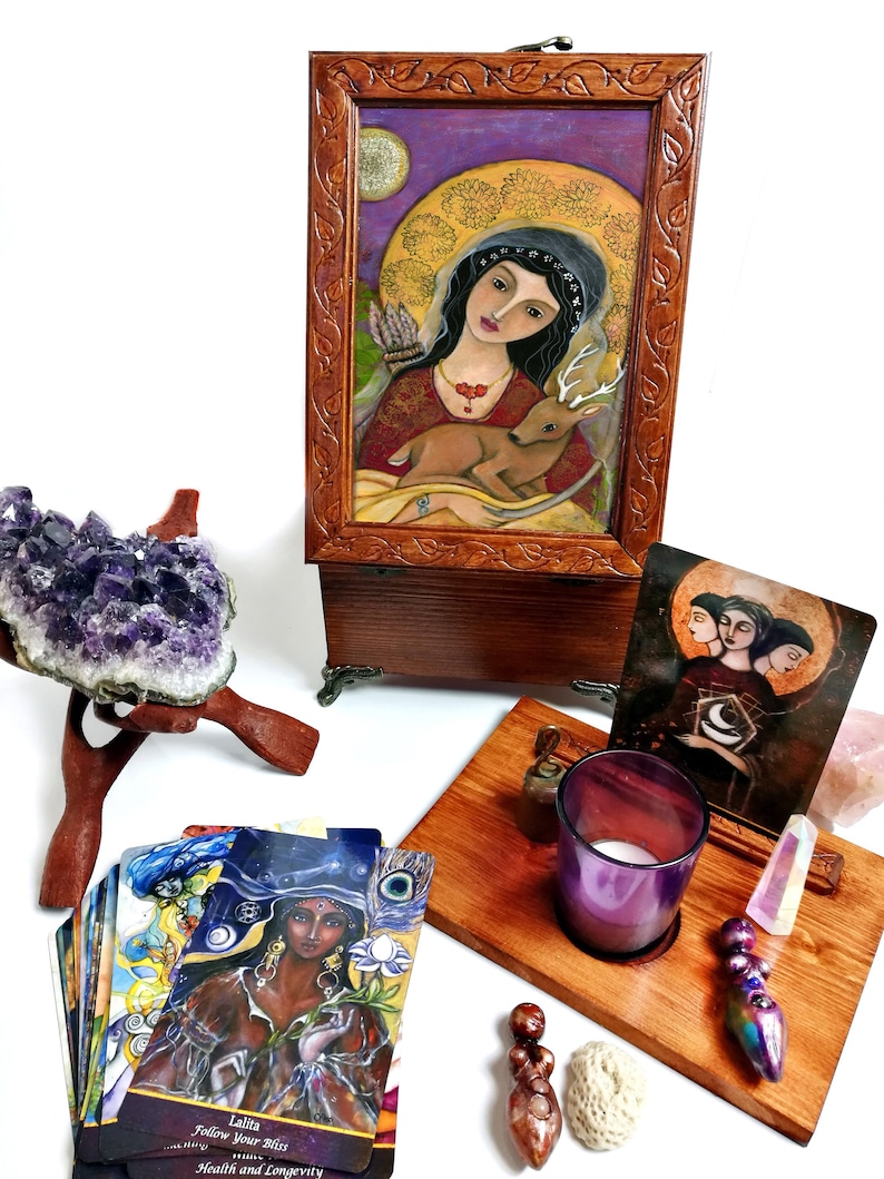 Altar Box for the Goddess of Your Choice Portable Altar | Etsy