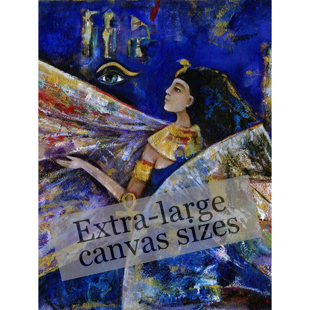 Isis, Extra-large Reproduction on Canvas, Egyptian Goddess of Healing ...