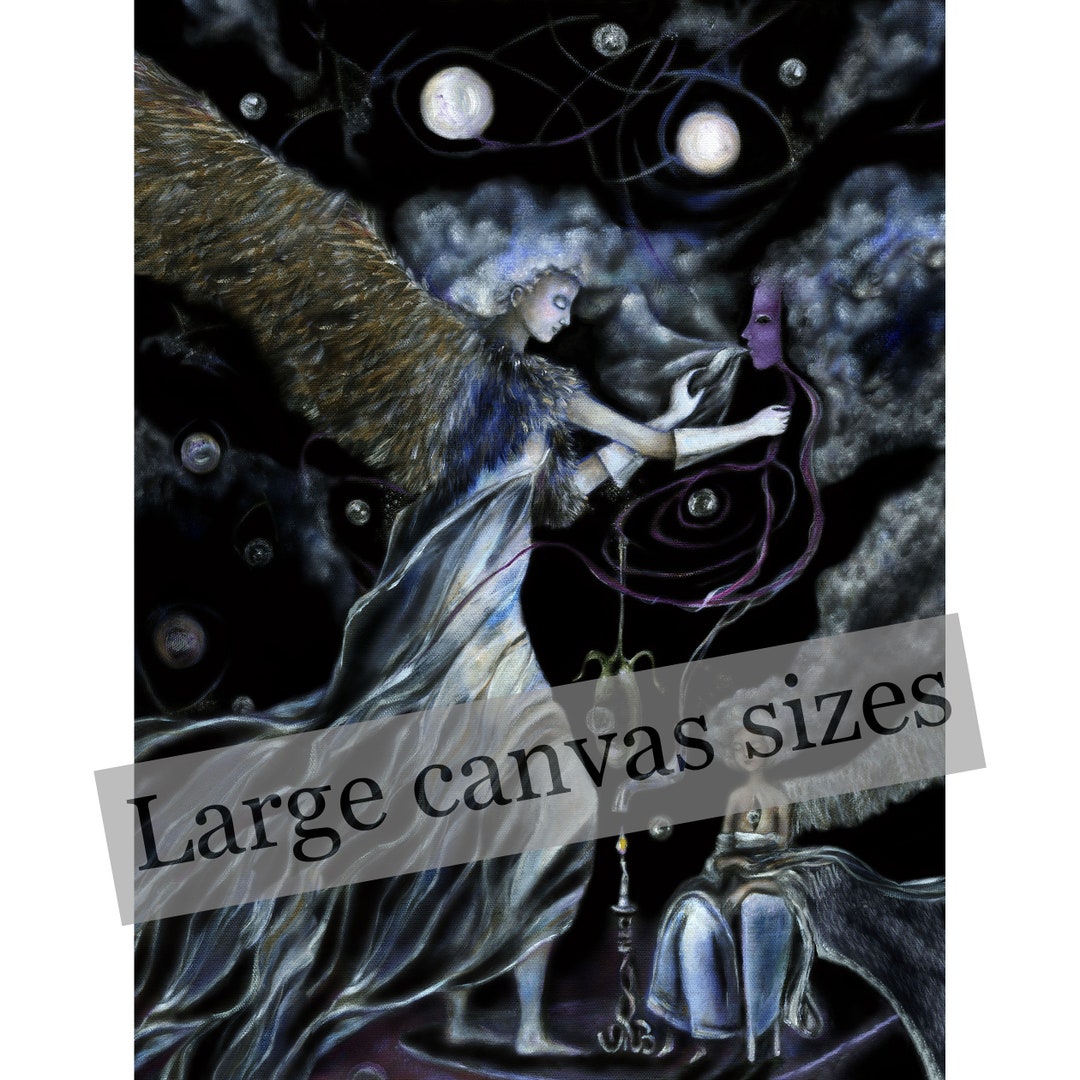 Selene, Large Reproduction on Canvas, Greek Goddess of the Moon Altar ...