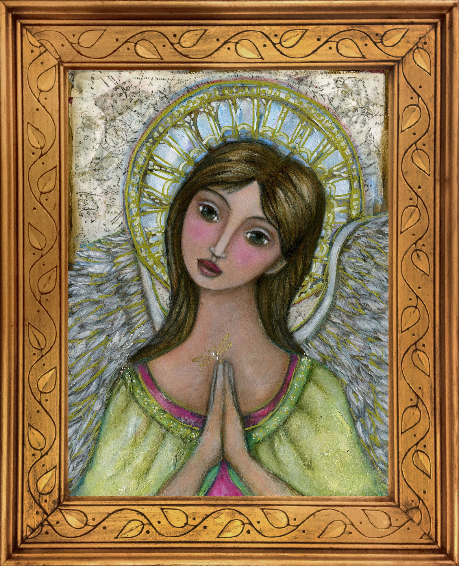 Guardian Angel Protection Print on Canvas Angel Gabriel | Etsy