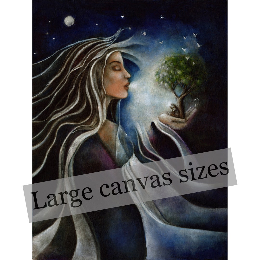 Elpis Greek Goddess Canvas Reproduction: Spiritual Altar Art - Etsy