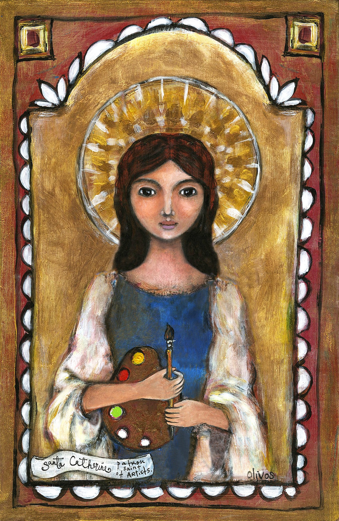 Patron Saint of Artists, Gift for Artists, Saint Catherine, Patron ...
