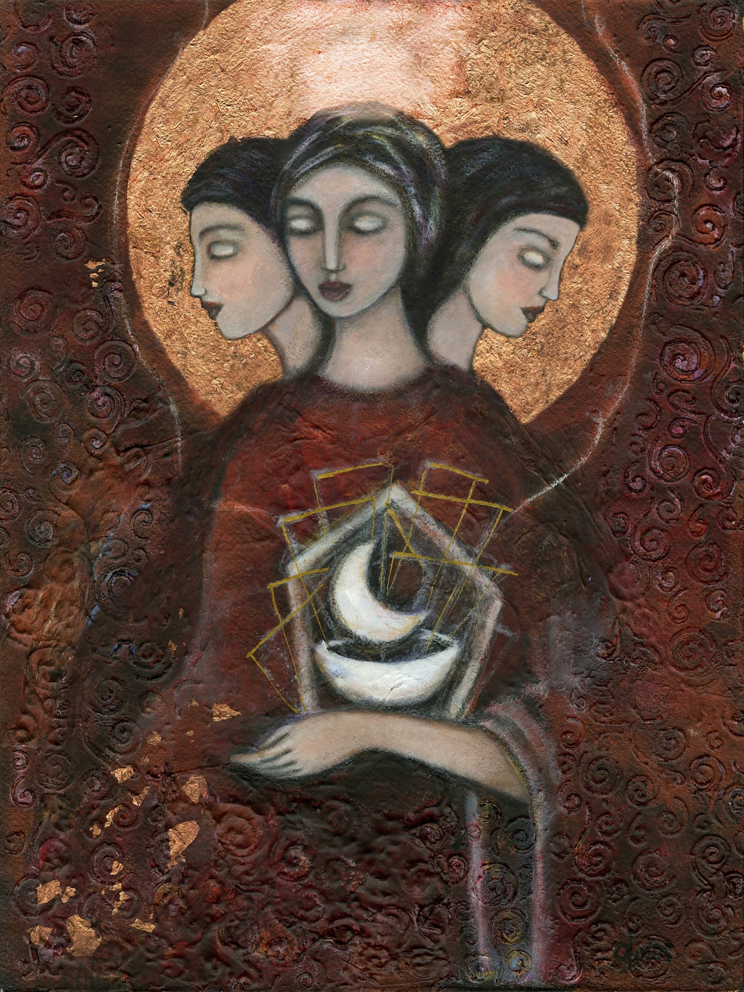 Goddess Art Print, Hekate Art on Canvas, Hecate Print Pagan Altar ...