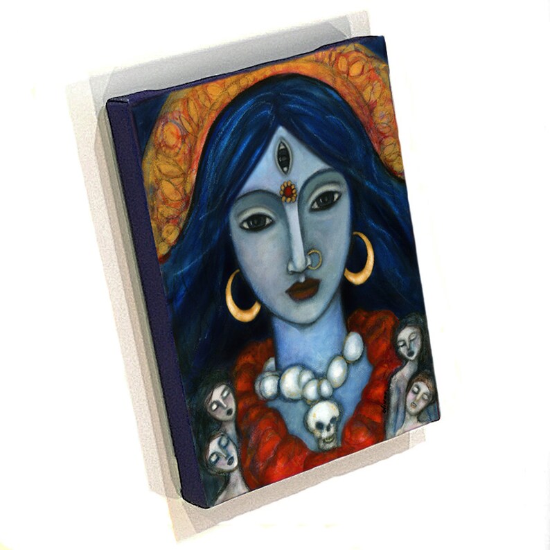 Kali Art Print, Hindu Goddess Kali Wall Art, Kali Maa Goddess, Dark ...
