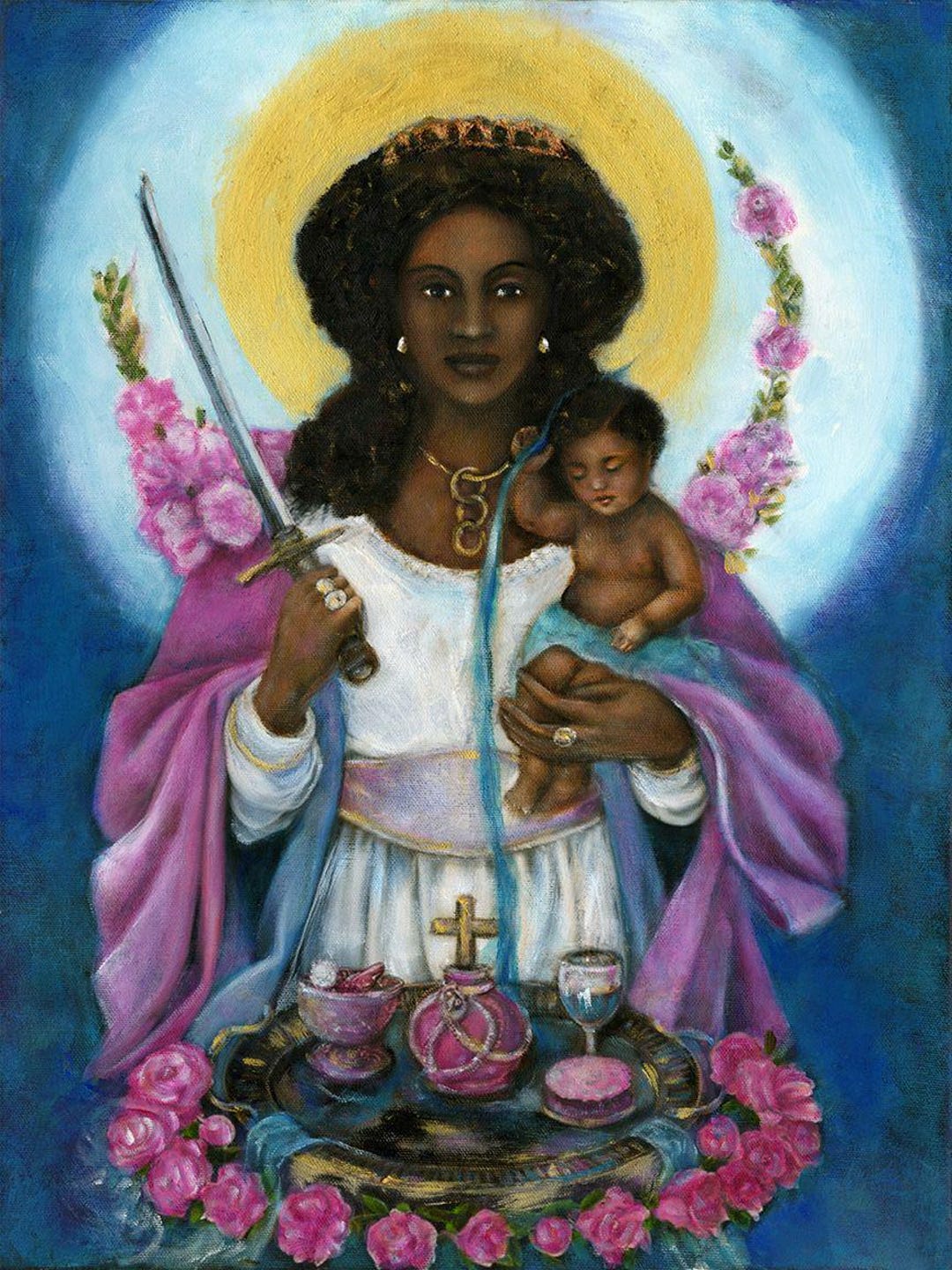 Erzulie Freda, Vodou Art, Vodou Goddess Art, Sacred Union Gift, Pagan ...