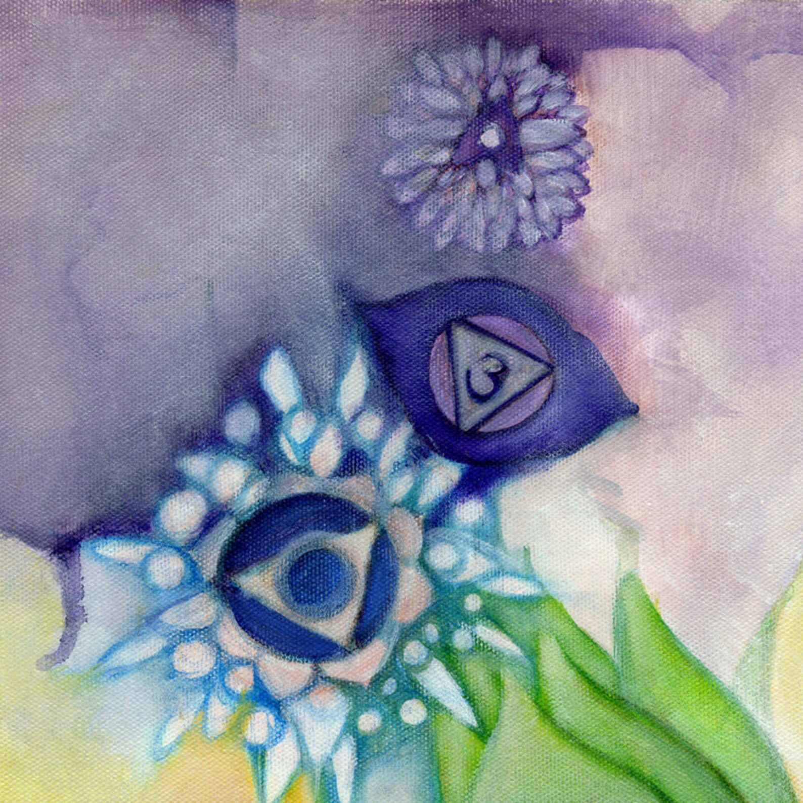 Chakra Print on Canvas Reiki Art Print Channeled Chakra - Etsy