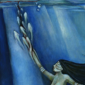 Inuit Goddess Sedna, Native American Sea Goddess, Ojibwe Ocean Mermaid ...