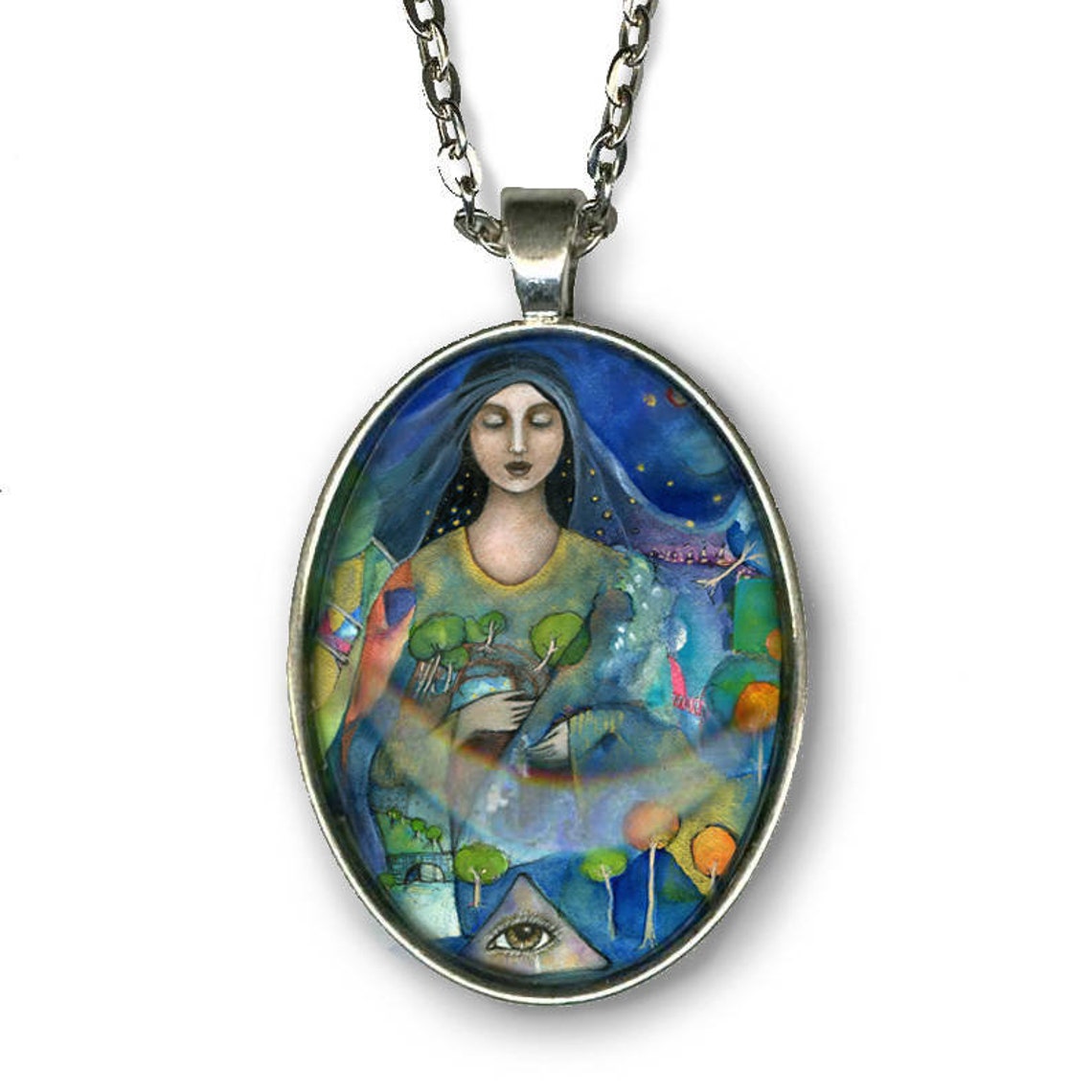Vesna Slavic Goddess of Awakening Pendant - Pagan Necklace - Women's ...
