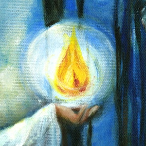 Bridgit Celtic Goddess Art Print, Triple Goddess of Fire, Goddess Altar ...