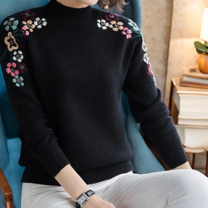 Embroidered Sweater - Etsy