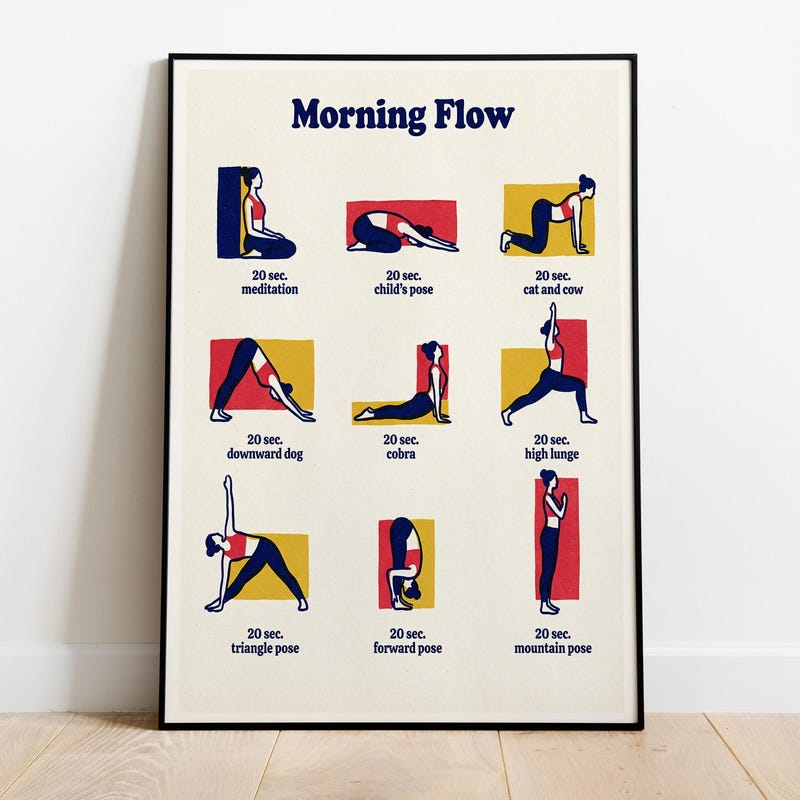 Morning Stretches Poster - Etsy