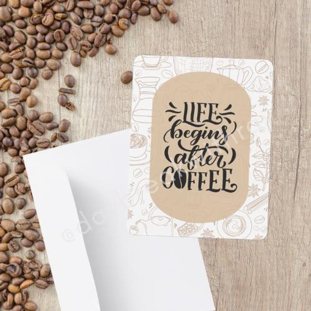 15 Printable Coffee Quote Postcards | Coffee-themed Wall Art | Digital ...
