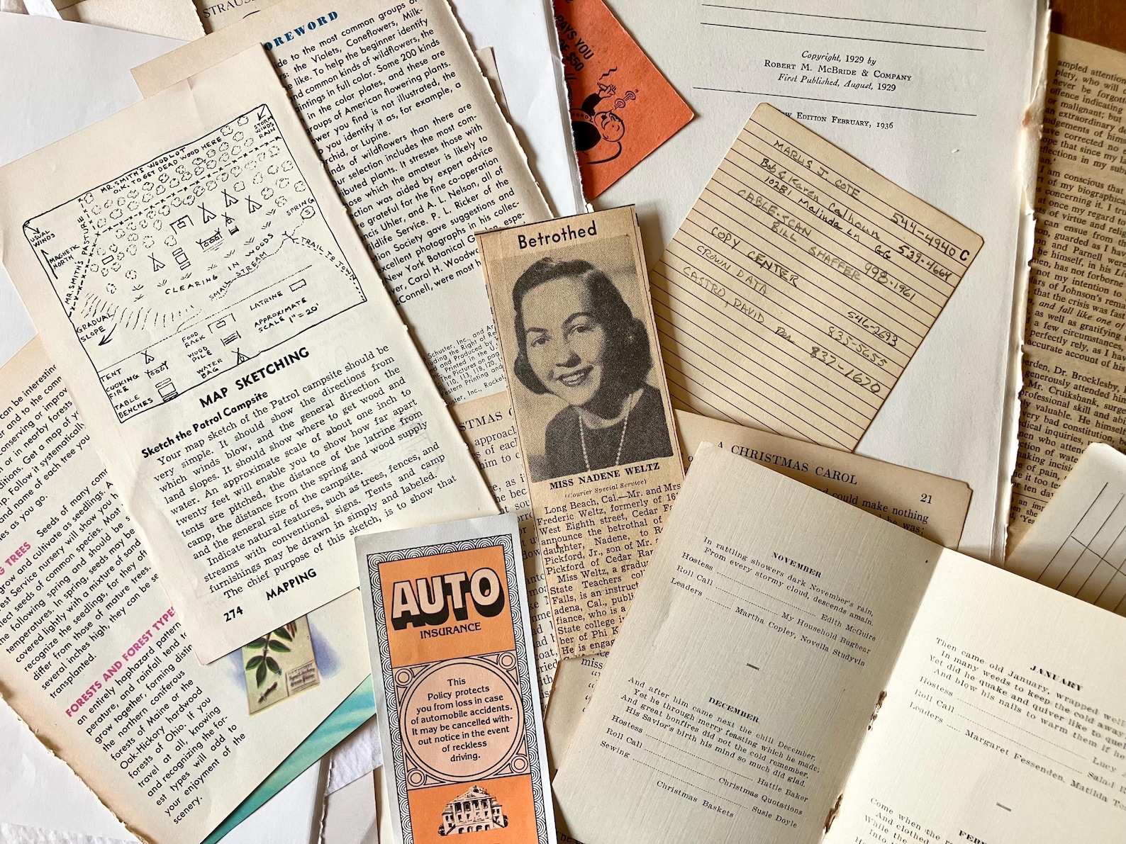 Authentic Vintage Ephemera Pack, 60+ Items | Scrapbook Supply | Junk ...