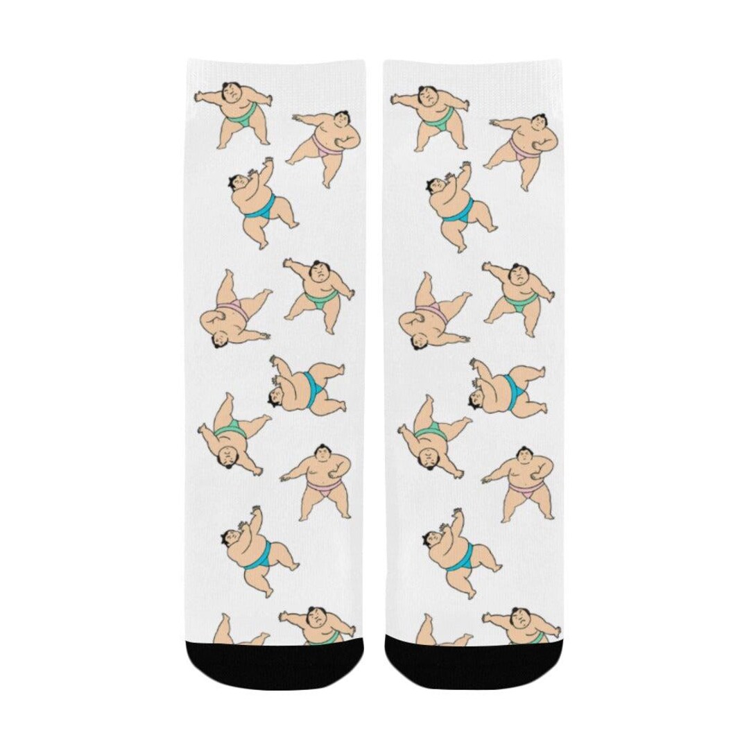 Neko Tokyo Sumo Wrestler Kid's Socks, Kawai, Japan - Etsy