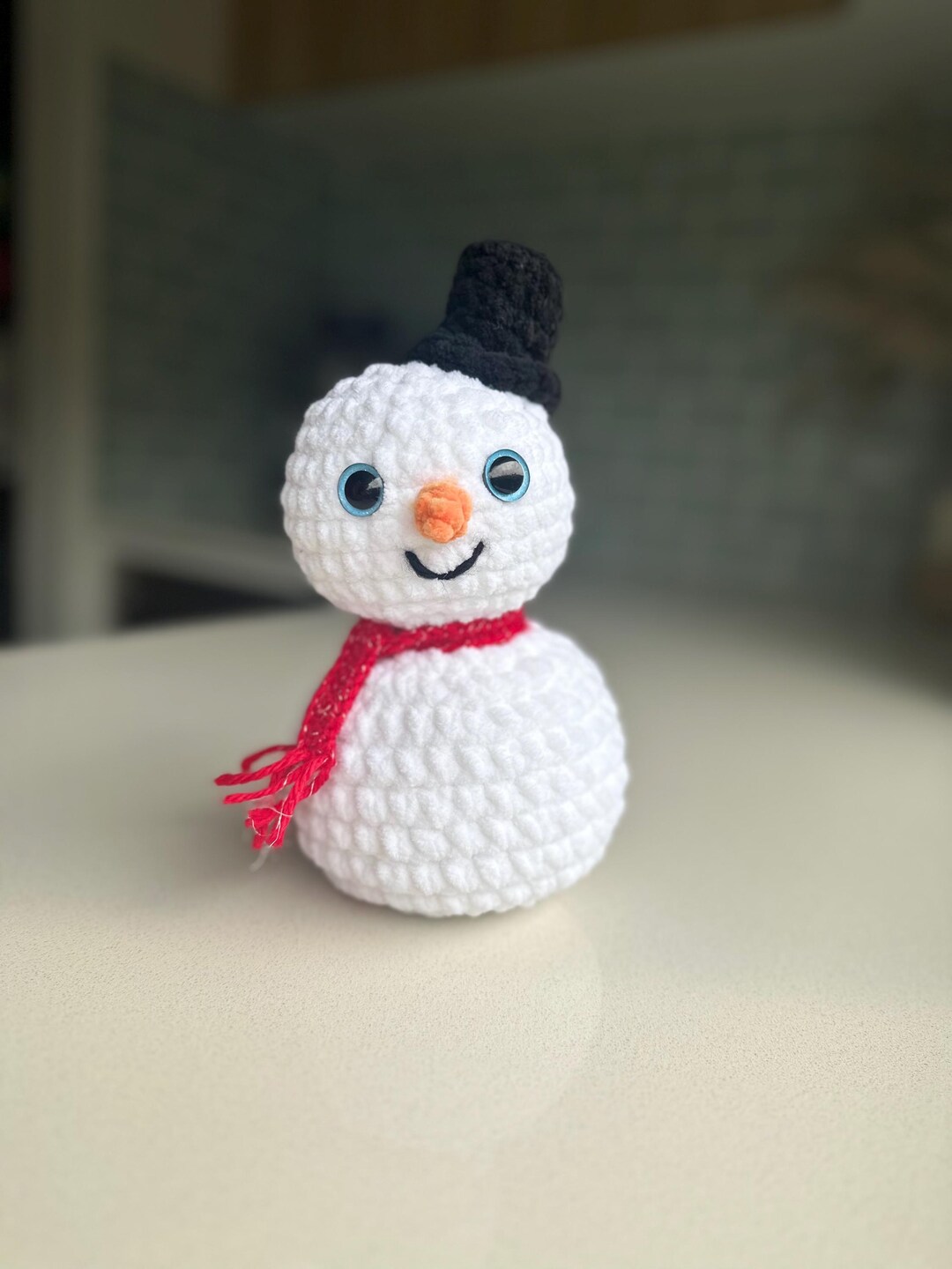 Snowman Crochet Plushie Made to Order - Etsy
