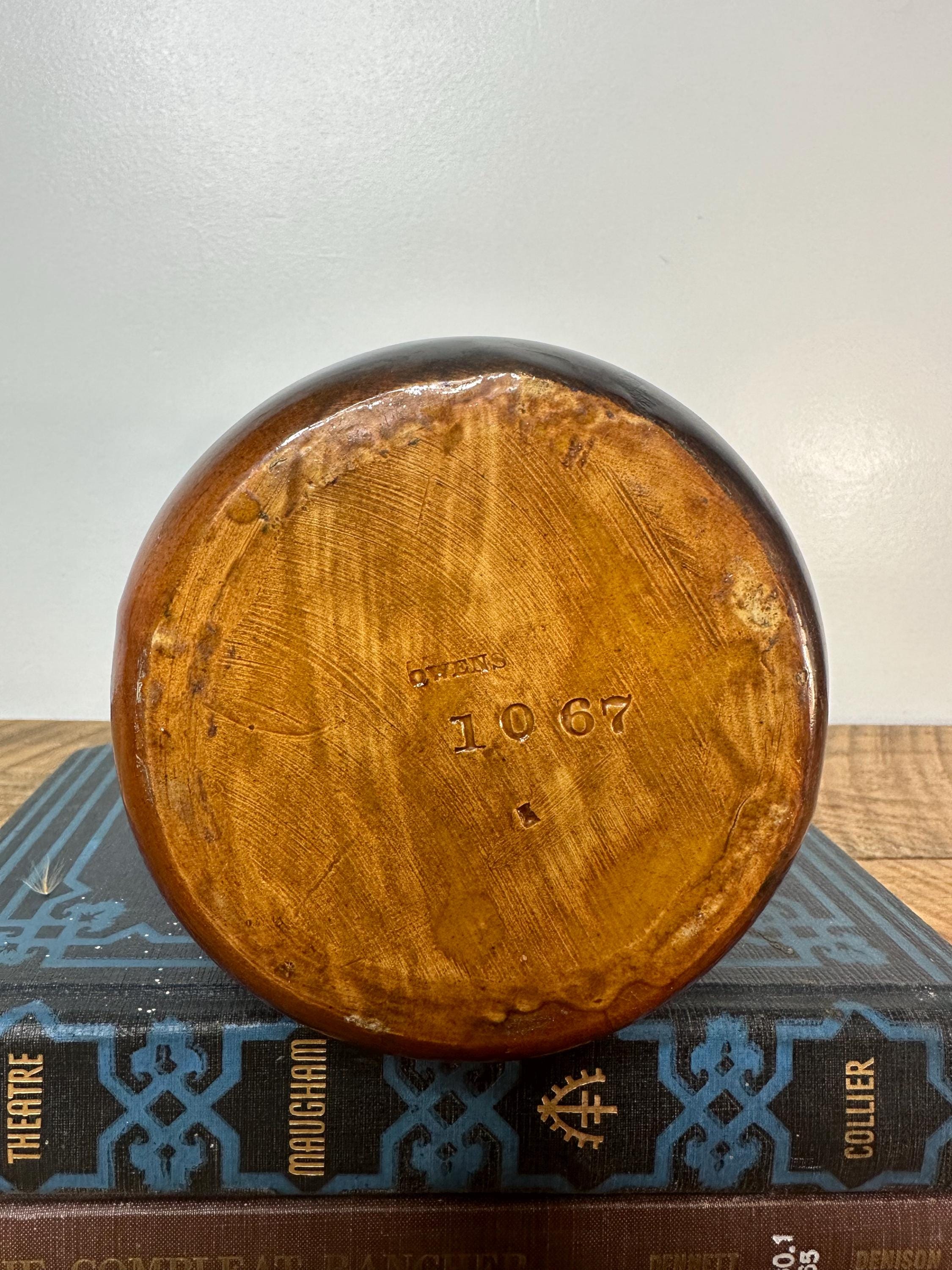 J.B. Owens Utopian Early 1900s Hand Painted Ceramic Flower Vase - Etsy