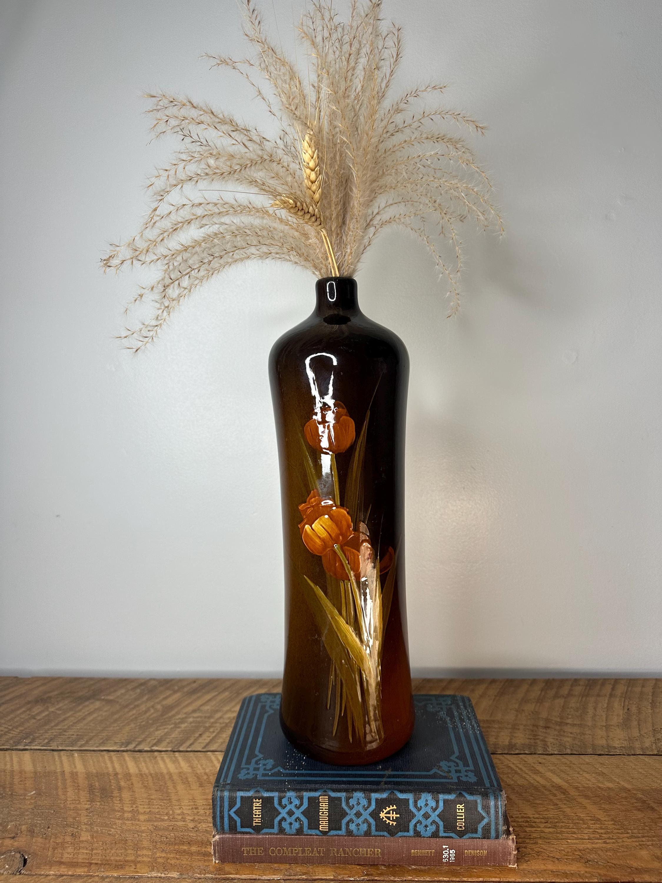 J.B. Owens Utopian Early 1900s Hand Painted Ceramic Flower Vase - Etsy