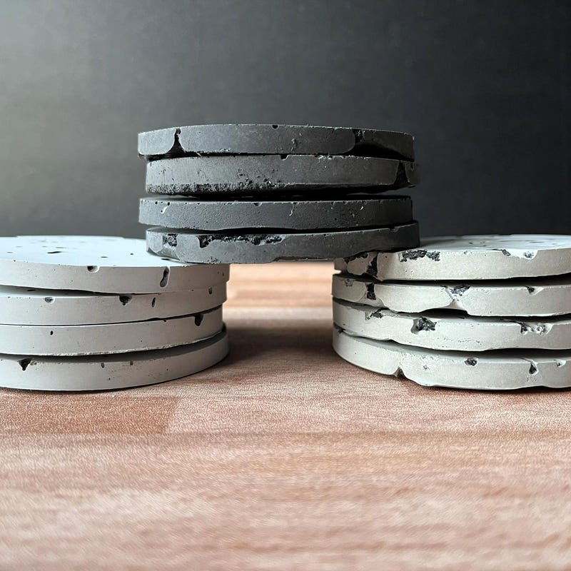 Concrete Coasters - Etsy