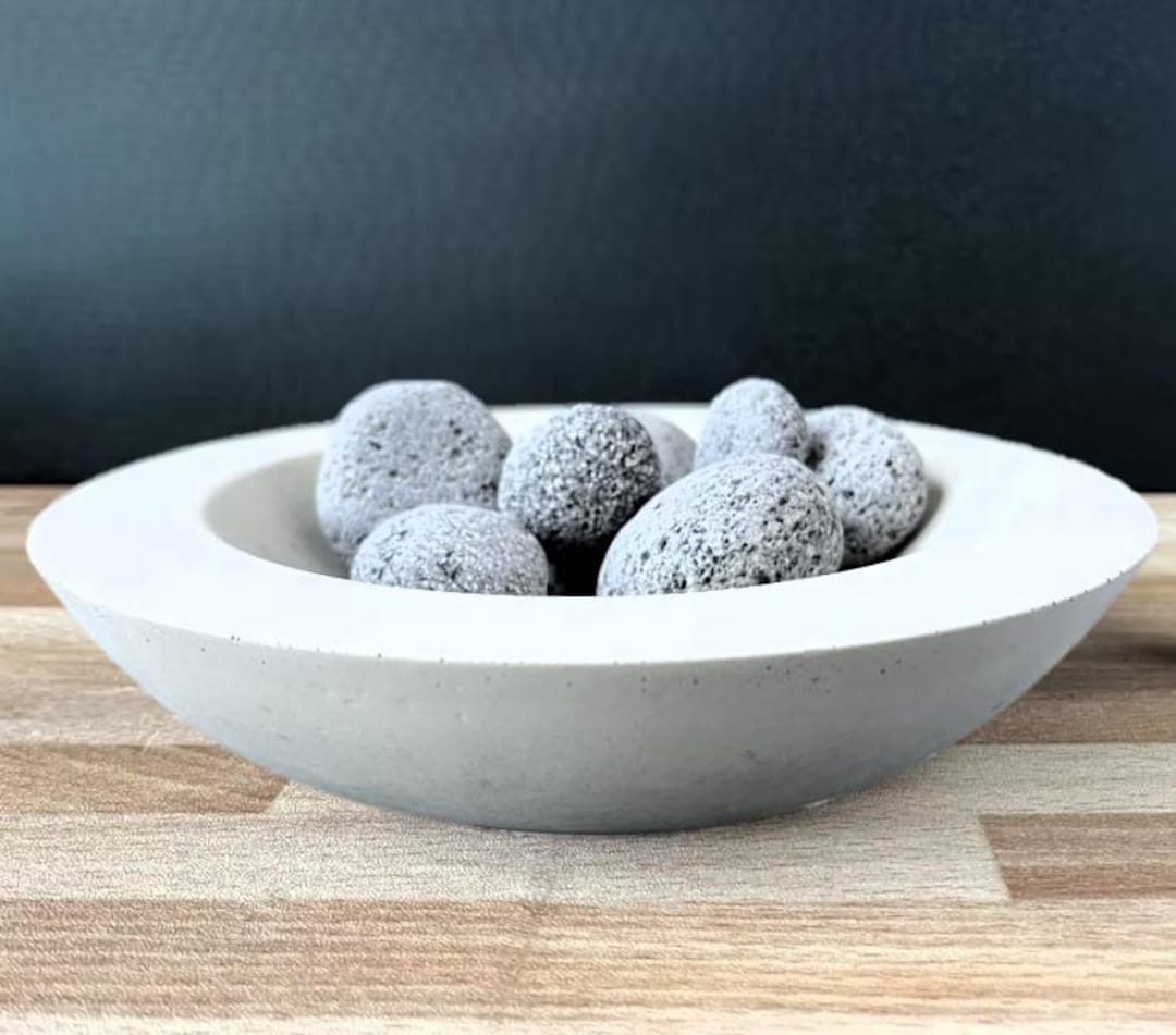 Concrete Lava Rock Essential Oil Diffuser Bowl: Modern Aromatherapy ...
