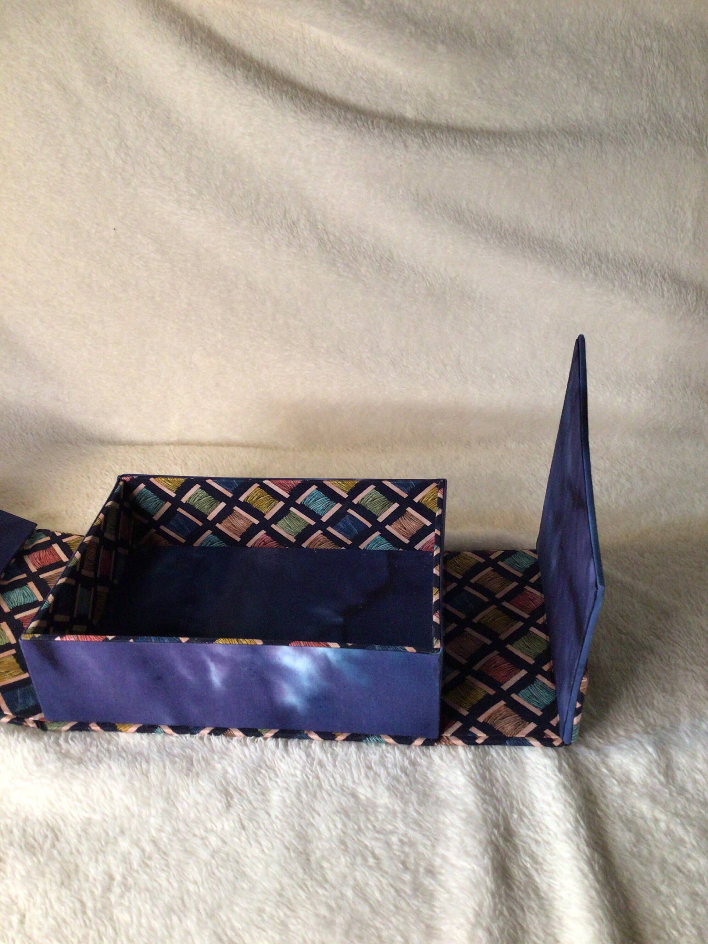Cartonnage Fabric Covered Handmade Double Opening Box Sewing Storage - Etsy