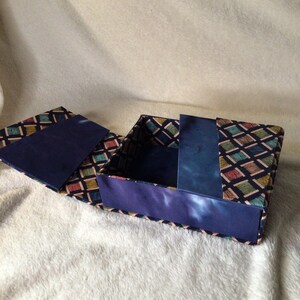Cartonnage Fabric Covered Handmade Double Opening Box Sewing Storage - Etsy