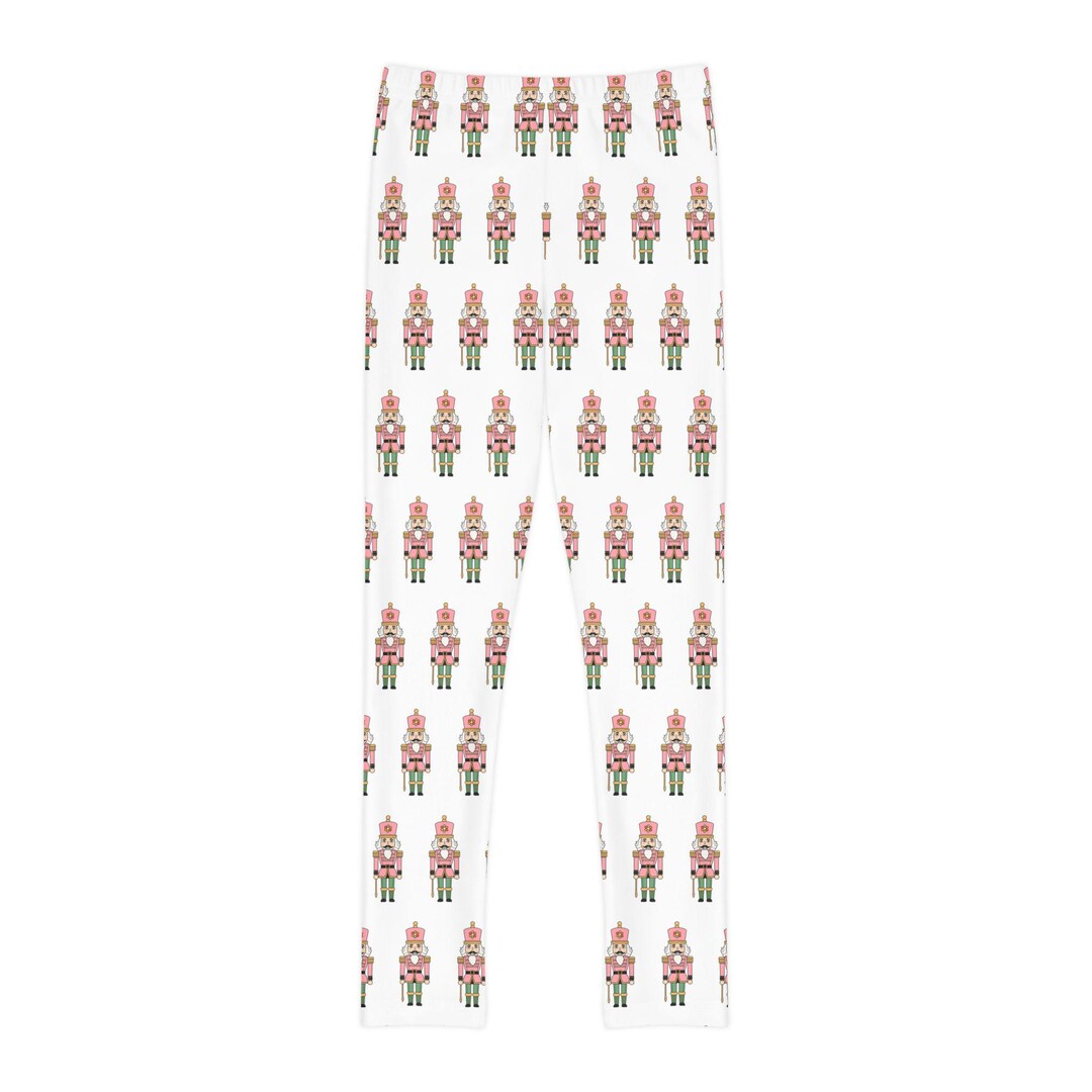 Girl's Pink Nutcracker Holiday Full-length Gym Leggings - Etsy
