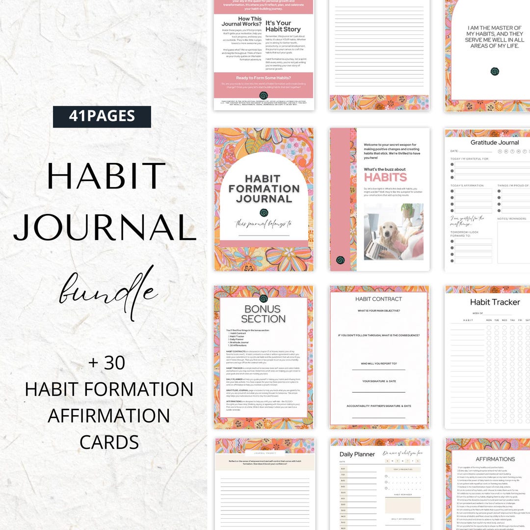 Daily Prompts Journal Printable Journaling Prompts & Affirmation Cards ...