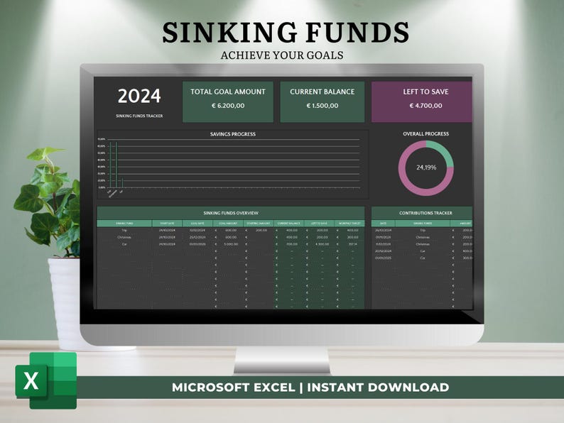 Simple Budget Planner Excel, Monthly Budget Spreadsheet, Paycheck ...