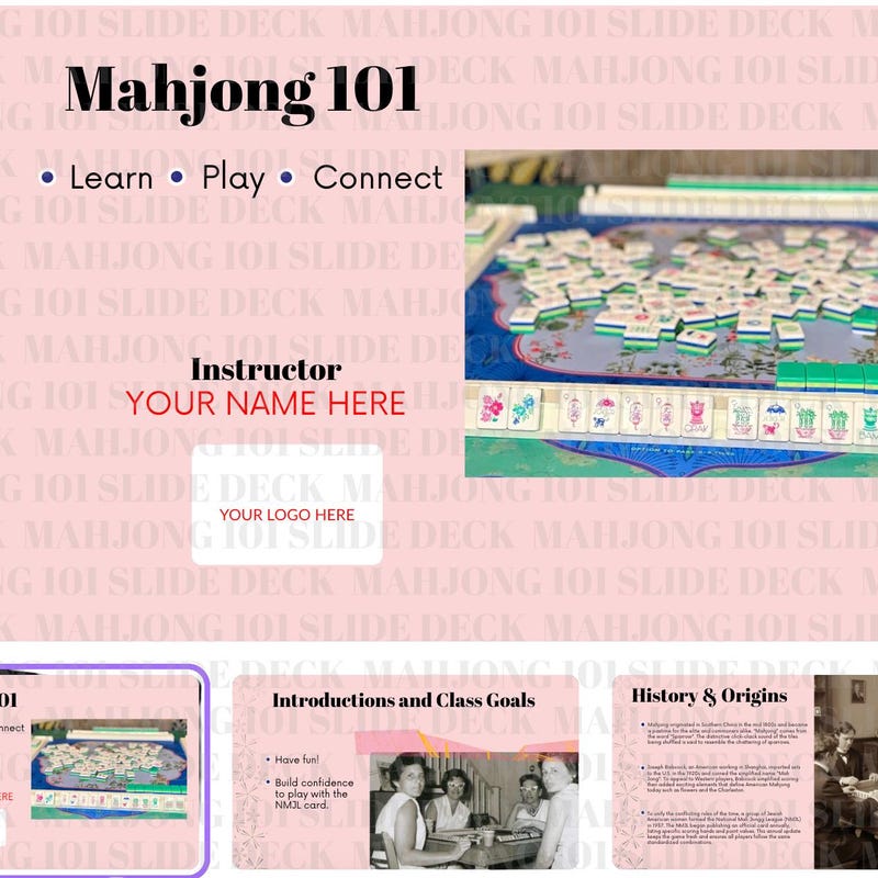 Mahjong Deck Cards - Etsy