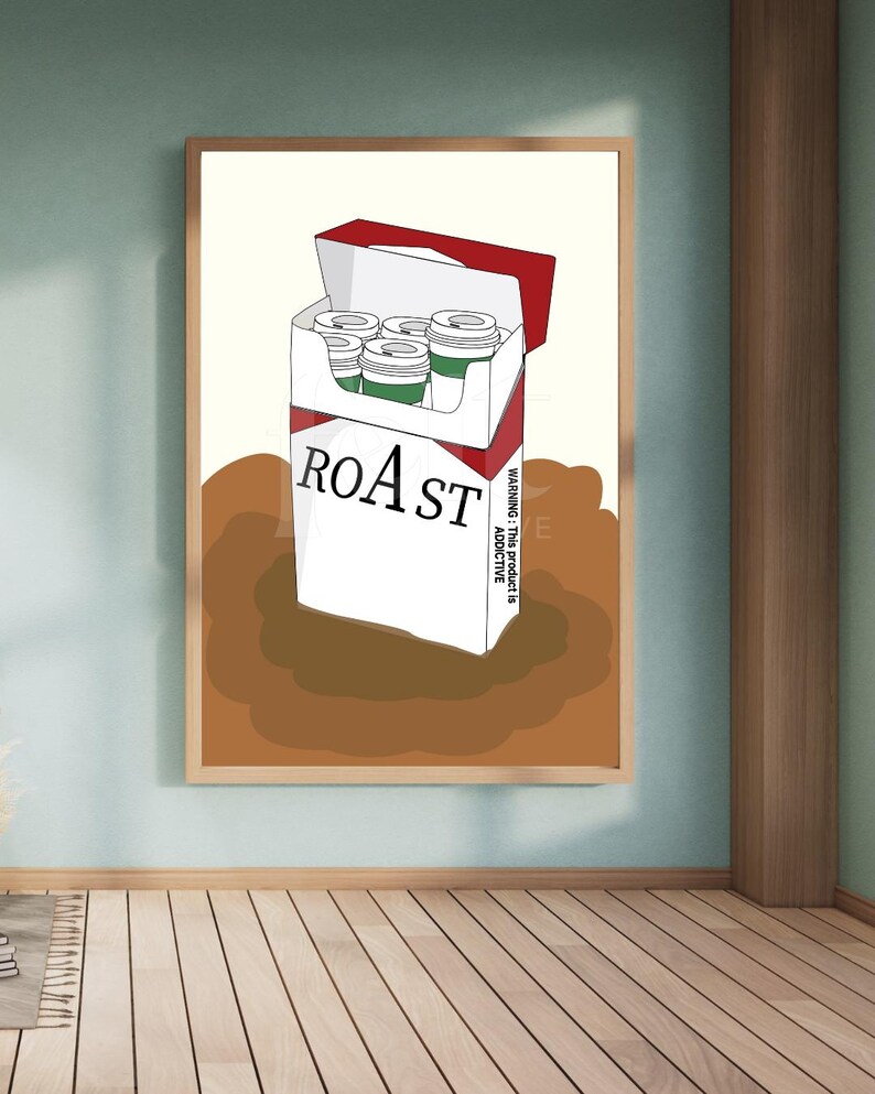 Coffeeshop Collection roast Matte Vertical Posters Physical Print ...