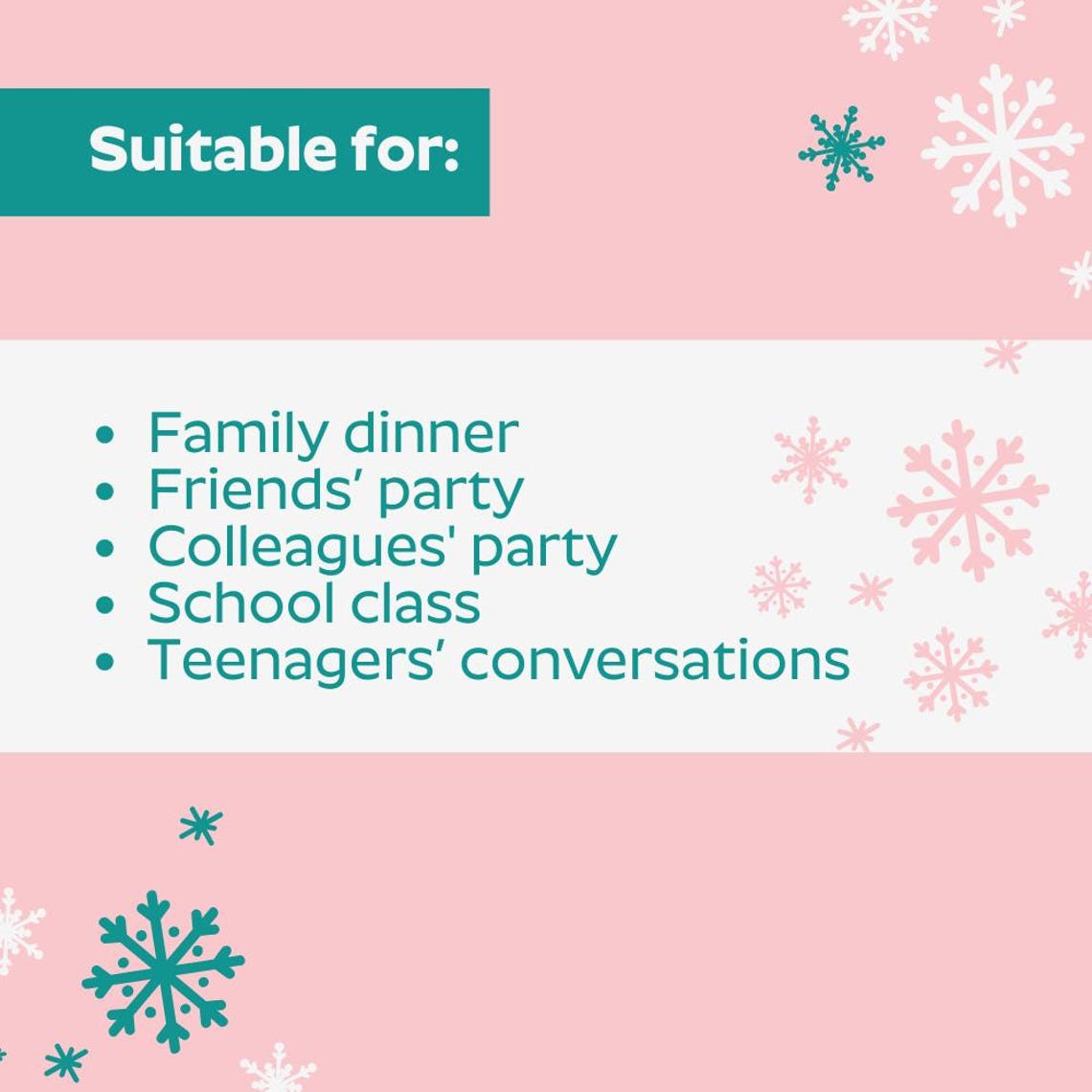 Christmas Conversation Cards, Christmas Conversation Starter, Christmas ...