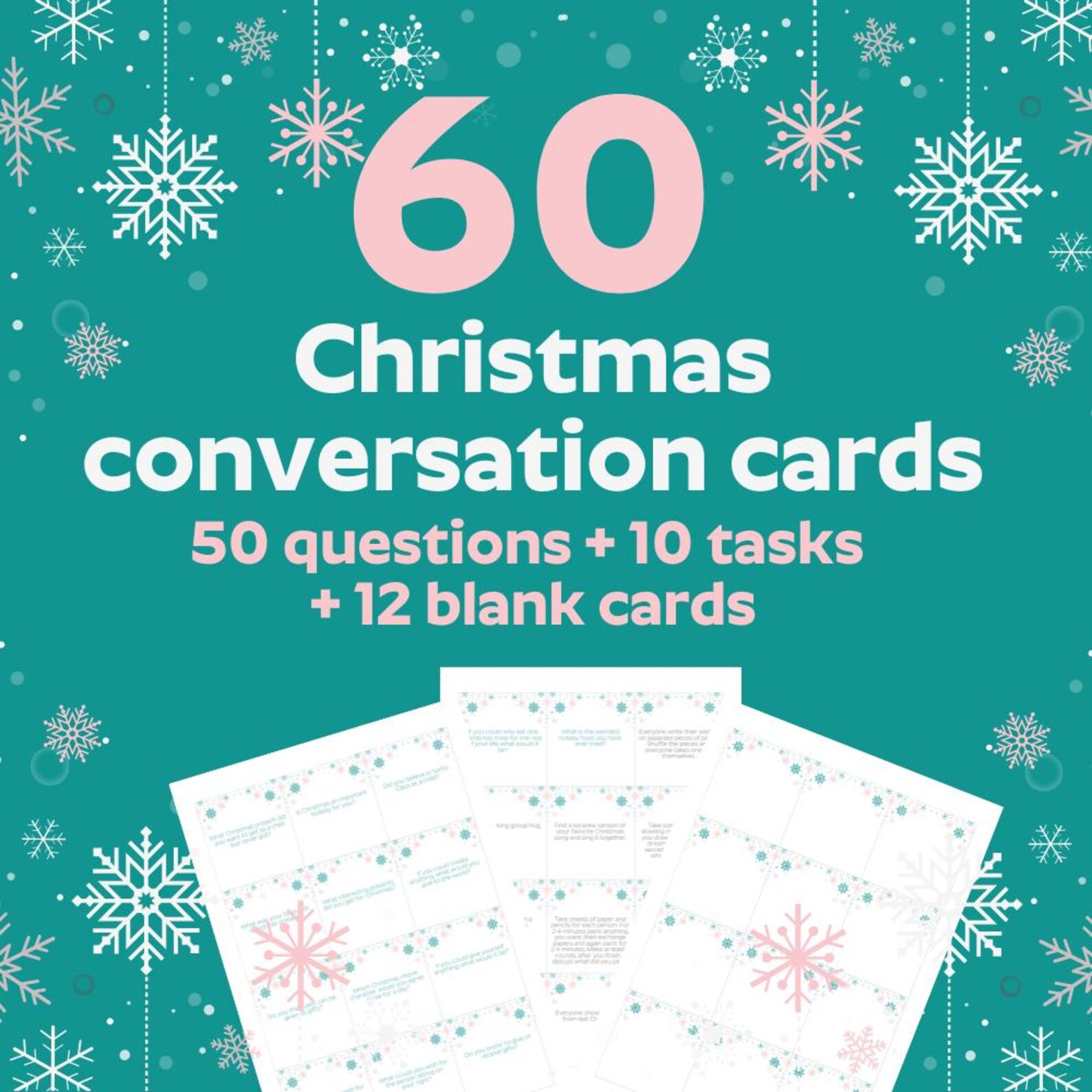 Christmas Conversation Cards, Christmas Conversation Starter, Christmas ...